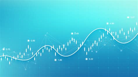 Financial Data Graph Chart Background Business Background With