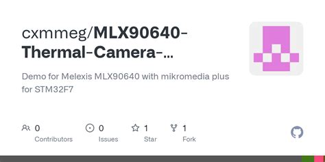Github Cxmmeg Mlx90640 Thermal Camera Stm32f7 Demo For Melexis Mlx90640 With Mikromedia Plus