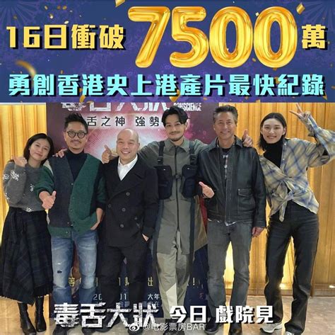 黄子华主演的截止2月6日，17天累计票房8177万港元