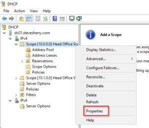 Managing Microsoft DHCP Scope And Other Components