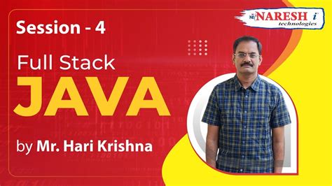 Day 4 Core Java And Full Stack Java Mrhari Krishna Naresh It Youtube
