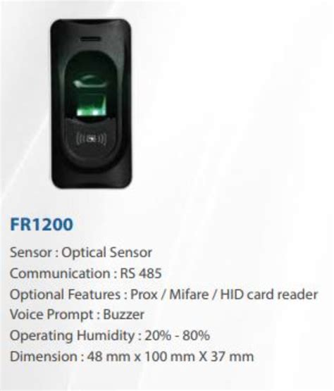 ESSL FR Fingerprint Exit Reader Screen Size Inch At Rs Piece In New Delhi