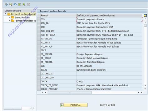 Obpm3 Sap Tcode For Payment Medium Formats Customer