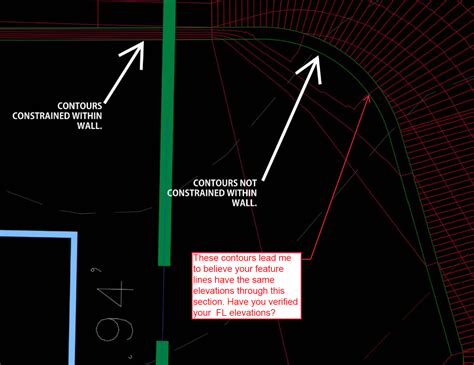contours not constraining to feature line limits autodesk community