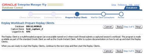 Oracle Base Database Replay In Oracle Database 11g Release 1