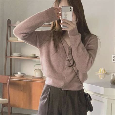 핑크 브라운 코디