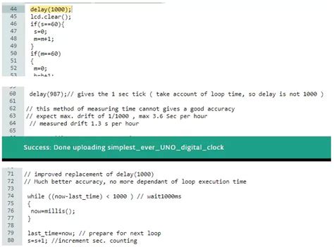 Arduino Uno цифровые часы без резистора и потенциометра