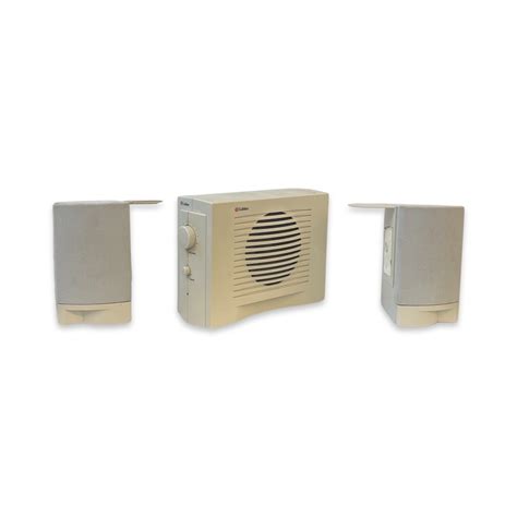 Labtec LCS 2420 Computer Speakers Set Of Three Stellular Pictures