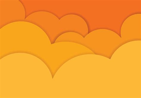 Abstract Orange Background Design With Curve Layers And Shadow Pattern