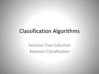 Classification Algorithms PPT Gardening Home Garden