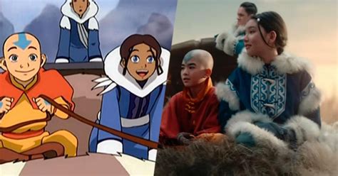 Comparação entre live action e série original de Avatar A Lenda de Aang