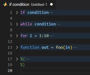No Code Folding On Functions Or Comment Blocks And More Issue Mathworks Matlab Extension