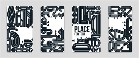 추상은 벡터 디자인 세트 기하학적 현대 미술 테마 흑백 예술 일러스트레이션을 텍스트 장소가 있는 배경으로 다룹니다 0명에 대한 스톡 벡터 아트 및 기타 이미지 Istock