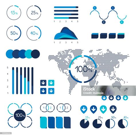 인포그래픽 요소 집합입니다 차트 그래프 타임 라인 연설 거품 단일 이미지에 대한 스톡 벡터 아트 및 기타 이미지 단일 이미지