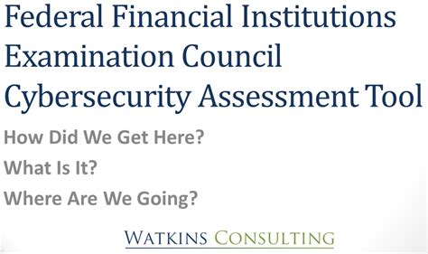 FFIEC Talk Watkins Consulting