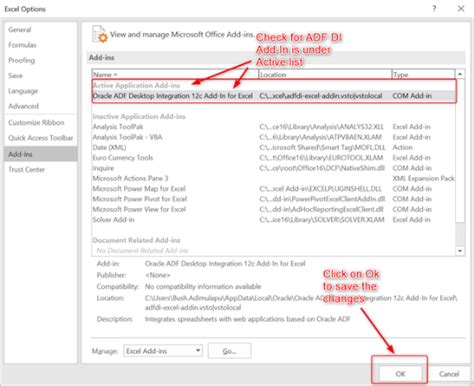 oracle fusion adf oracle fusion adf desktop integration excel add in
