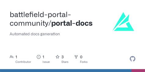 Github Battlefield Portal Community Portal Docs Automated Docs