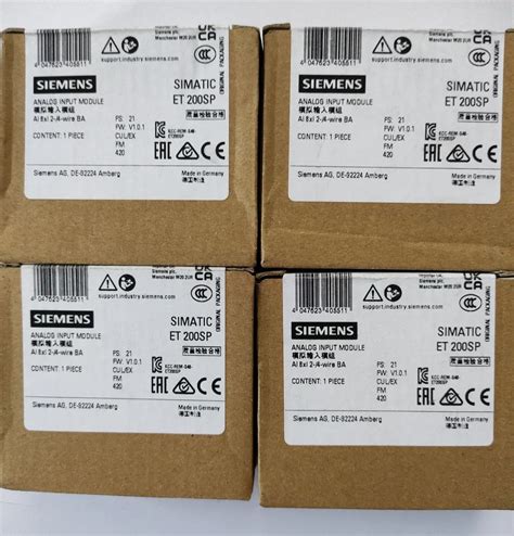 Simatic Et 200sp Analog Input Module Ai 8xi 2 4 Wire Basic 6es7134