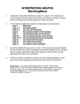 Interpreting Graphs MatchingMania By Grid Games Galore TPT