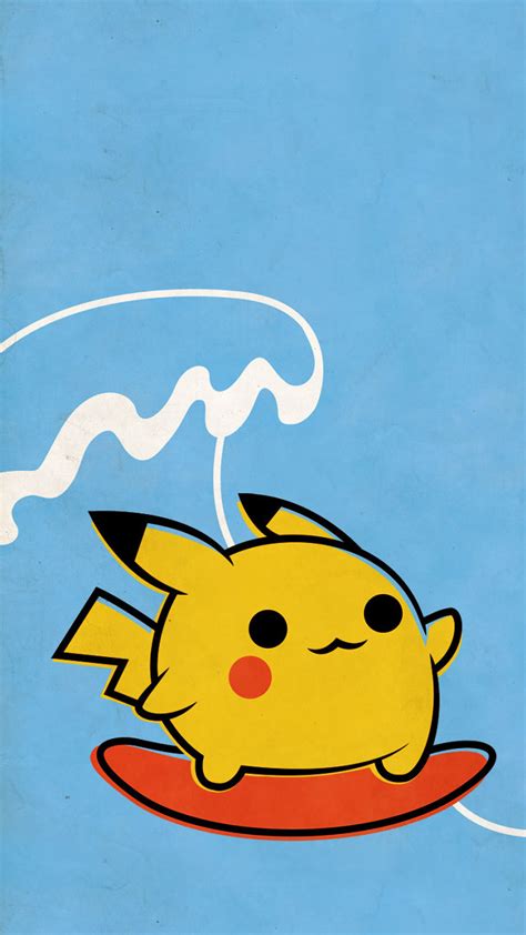 Cartoon Pikachu Floating Red Object Free Wallpaper For Mobile