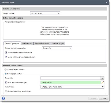 Stamp Multiple Command Civilgeo Knowledge Base