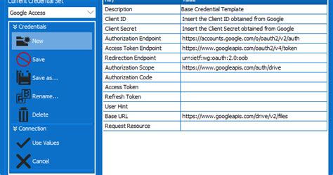 Delphi Chops Managing Credential Sets And Parameters A Simple Delphi