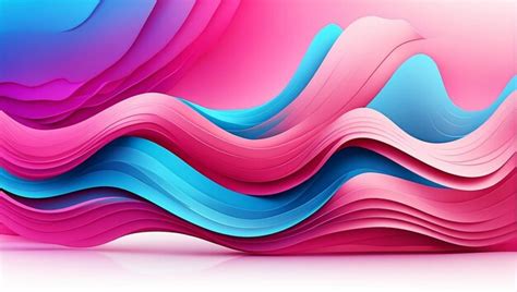Premium Photo Modern Abstract Multiple Color Gradient Flowing Wave