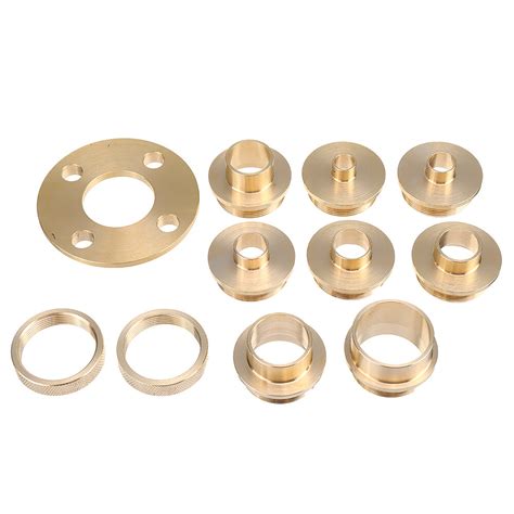 11pcs Woodworking Router Bushing Guide 10 30mm Copper Premium Router Guide Bush