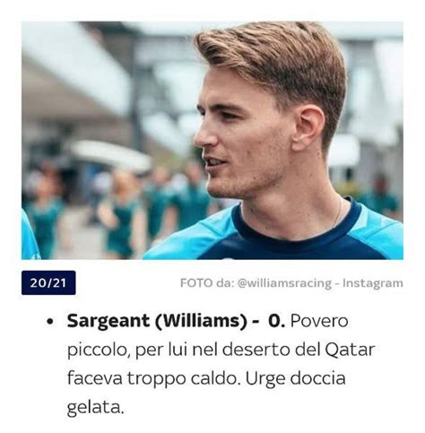 Voto 0 Ma Non A Logan Sargeant