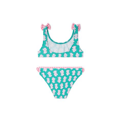 Bikini De Niña Chic Verde Tous