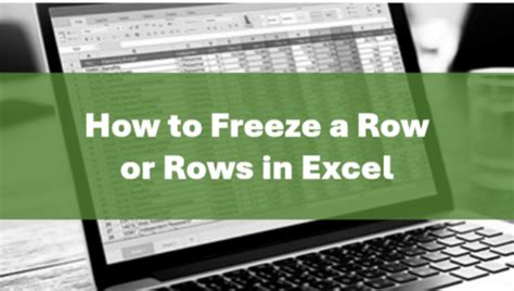 How To Freeze Rows In Excel One Or Multiple Rows