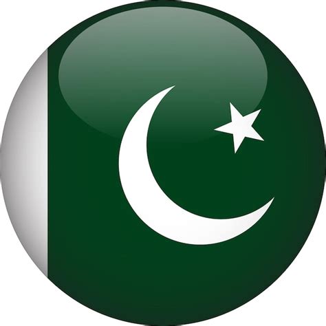 Premium Vector Pakistan 3d Rounded Flag Button