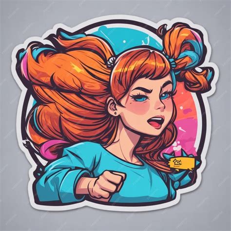 Premium Vector Girl Power Cartoon Vector Background