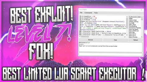 [omfg] best roblox hack exploit fox best limited lua script executor actually working