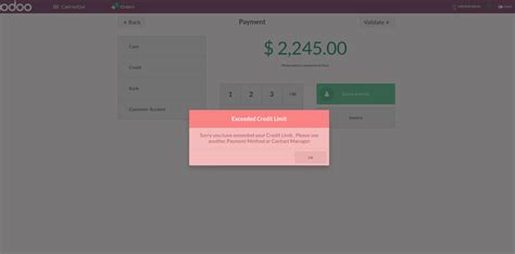 Pos Credit Limit Odoo 15 App