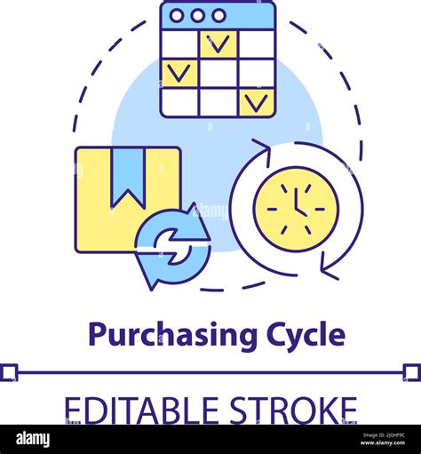 Purchasing Cycle Concept Icon Stock Vector Image And Art Alamy