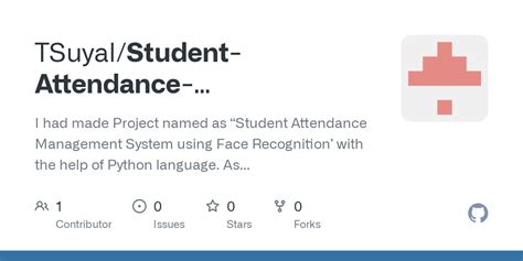 GitHub TSuyal Student Attendance Management System Using Face Recognization I Had Made