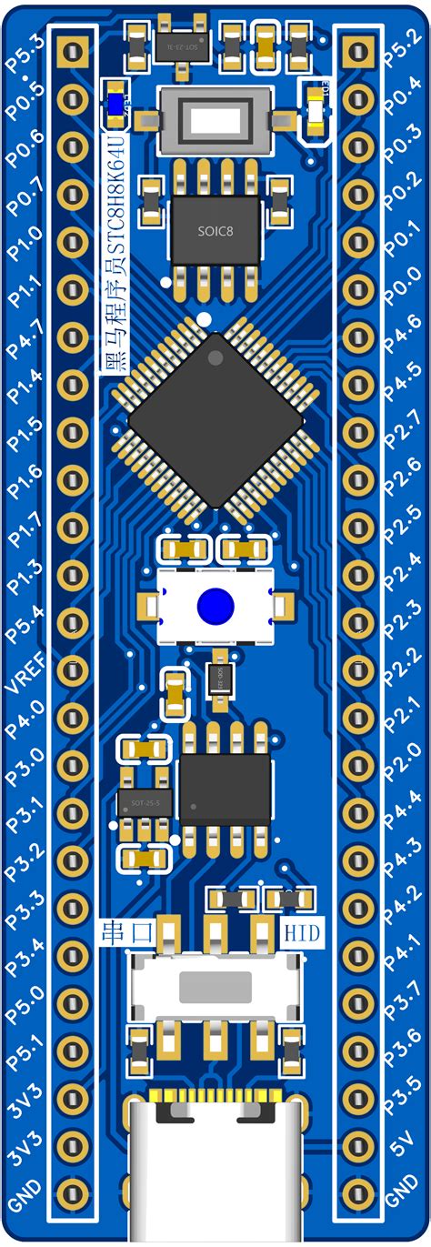 第一个程序 STC8H核心板 STC8增强型单片机开发 极客文档 第一个程序 STC8H核心板 STC8增强型单片机开发 极客文档