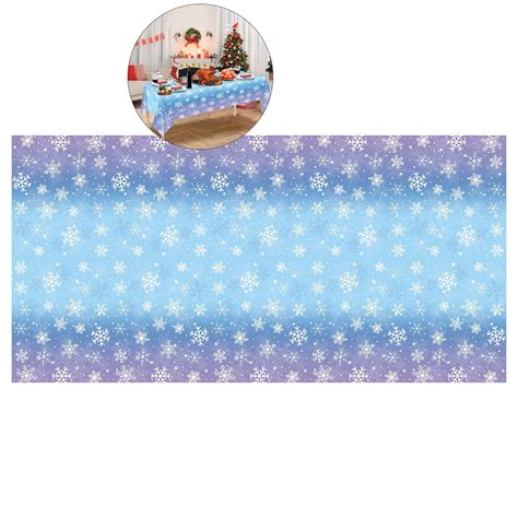 Wnfjr Snowflake Tablecloth Snowflake Birthday Party Decorations