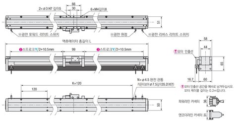 경제형 리니어모터 액츄에이터 6시리즈 표준형높이65mm 폭60mm 미스미 Misumi Misumi한국미스미