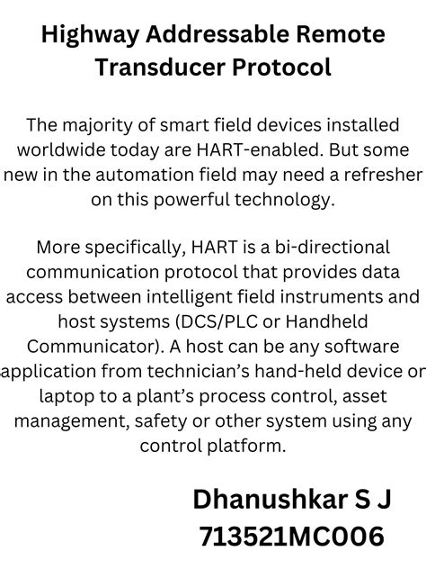 Dhanush Kar On Linkedin Hartprotocol Communicationprotocols