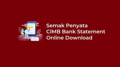 Cara Dapatkan Bank Statement CIMB Bank Melalui CIMBClick Ini Adalah Bellarina Natasya Bella