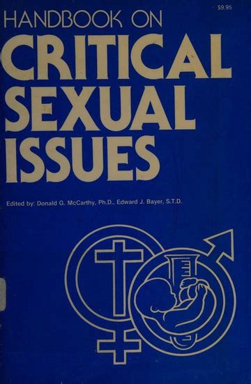 A Handbook On Critical Sexual Issues Free Download Borrow And Streaming Internet Archive