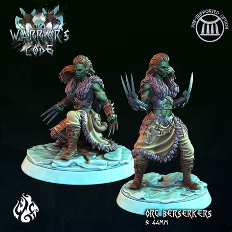 Female Orc Miniatures Etsy