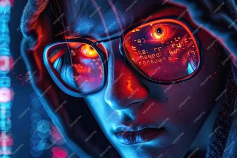 Young Hacker In Data Security Concept Premium Ai Generated Image