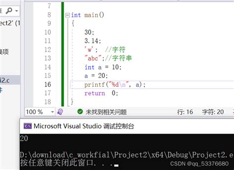 C语言 常量和变量 CSDN博客