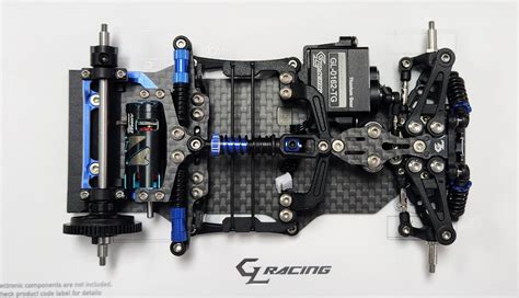 GL RACING Châssis GTR 1 27 RWD Sans servo et variateur GTR SET Kits Miniz GL Racing miniz