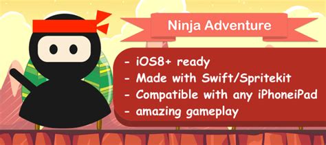 Ninja Adventure Universal Endless Ios Game Made With Spritekit Swift Iphonex Ios11 Sell