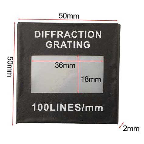 Holographic Diffraction Grating 50 100 300 600 Lines Transmission Grating Spectrophotometer For