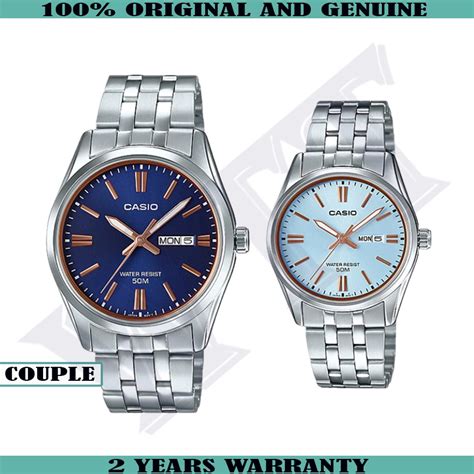 Casio Original Mtp 1335d 2a2 And Ltp 1335d 2a Couple Watch 2 Years Warranty Jam Tangan Pasangan